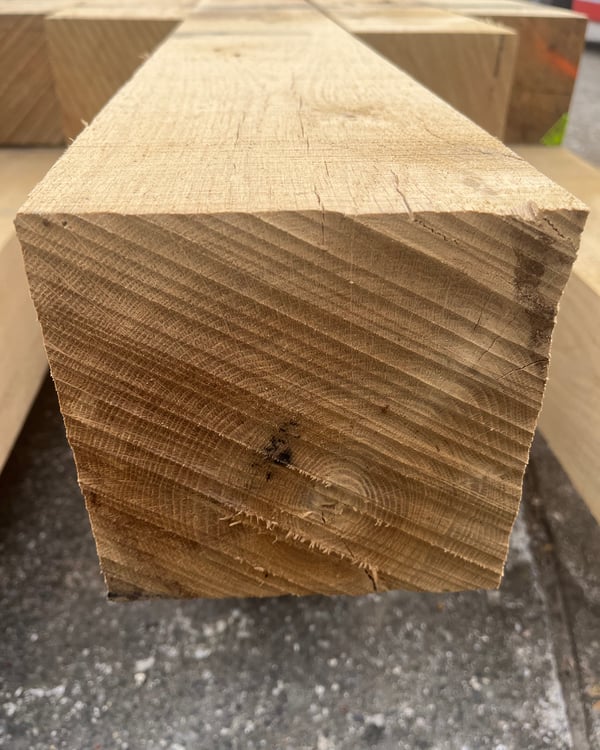 Sawn Green Oak Beams, Boards and Posts : H&H Forestry