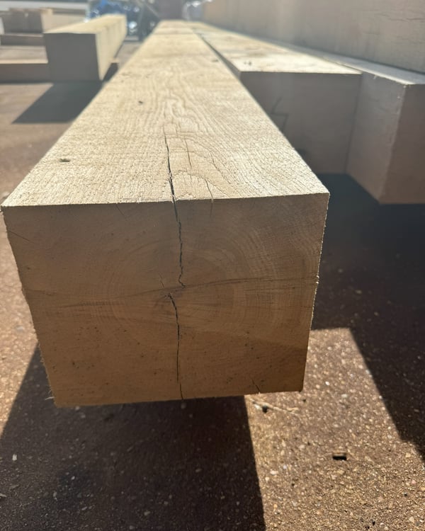 Sawn Green Oak Beams, Boards and Posts : H&H Forestry