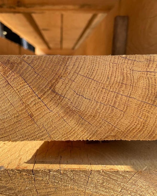 Sawn Green Oak Beams, Boards and Posts : H&H Forestry