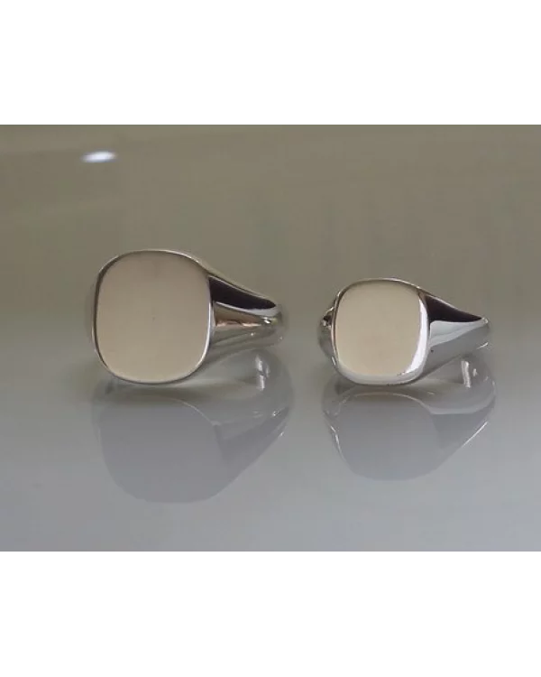 Silver and Platinum Signet Rings for Men and Women